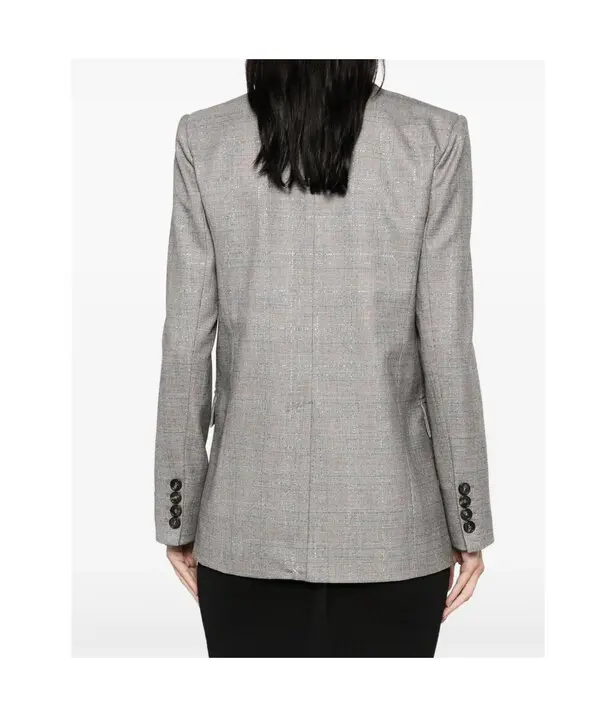ERMANNO FIRENZE Checked Double-breasted Blazer