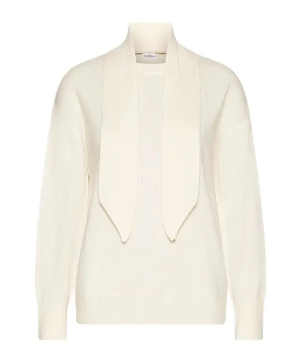 Marella Scarf-adorned Sweater - No