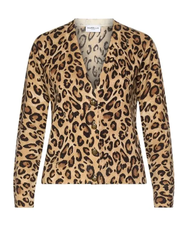 Marella V-neck Printed Knit Top
