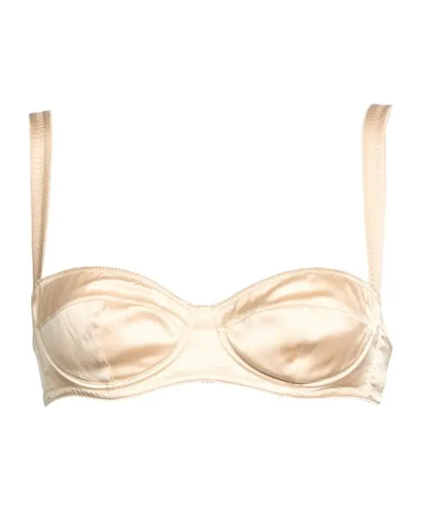 Dolce & Gabbana Satin Bra - Beige