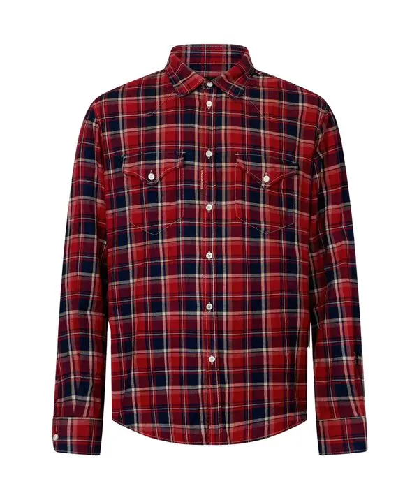 Dsquared2 Classic-check Western Canadian Shirt