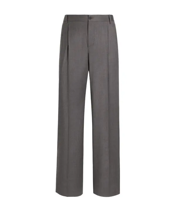 Dolce & Gabbana Flannel Trousers - Grey