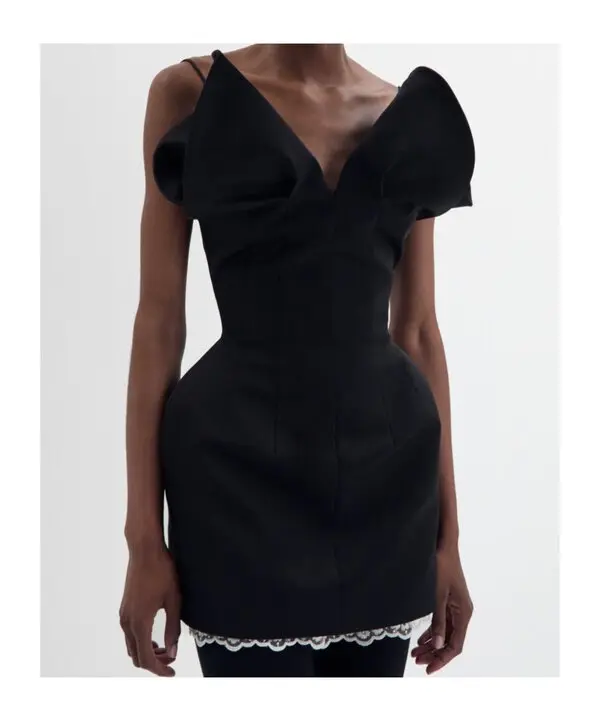 Magda Butrym V-neck Corset Mini Dress
