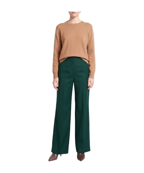 Max Mara Solid-colored Flared Pants