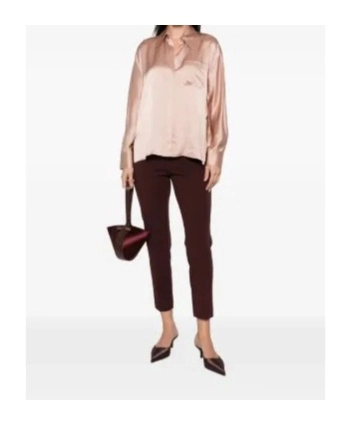 Vince Satin-finish Pocket-detail Shirt