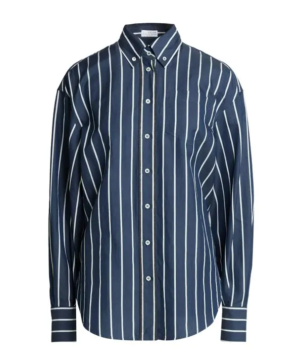 Brunello Cucinelli Striped Long-sleeve Shirt