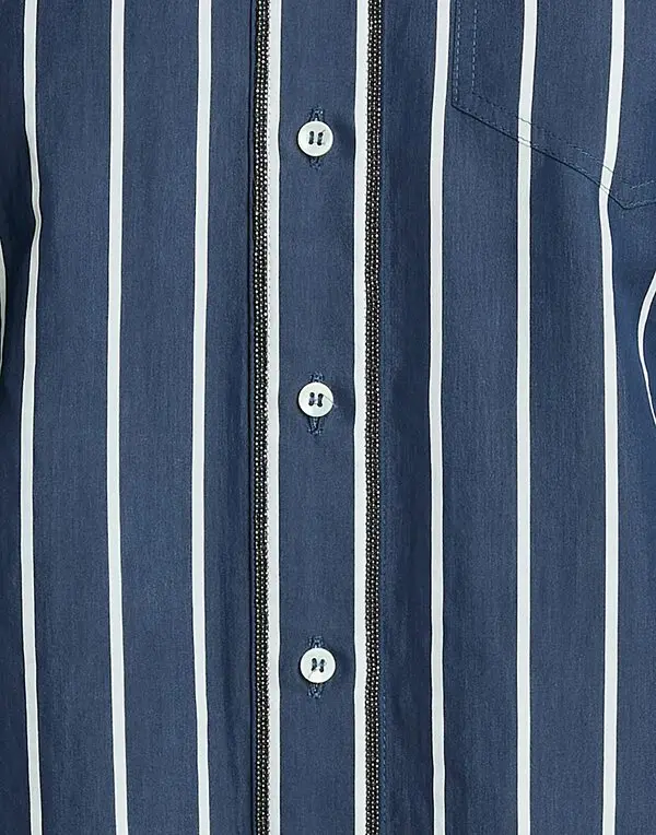 Brunello Cucinelli Striped Long-sleeve Shirt