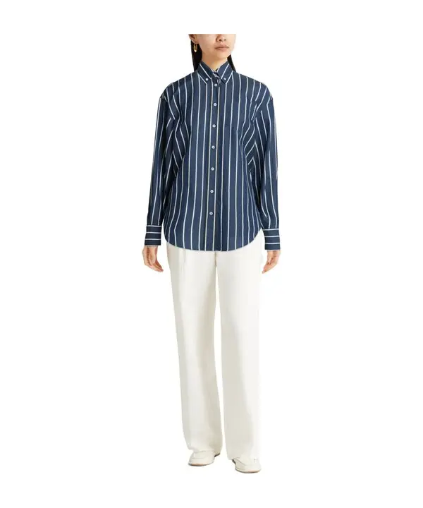 Brunello Cucinelli Striped Long-sleeve Shirt