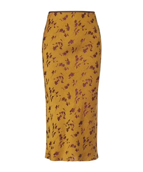 Dries Van Noten Jacquard Midi Skirt - Brown