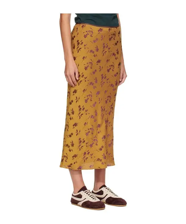 Dries Van Noten Jacquard Midi Skirt