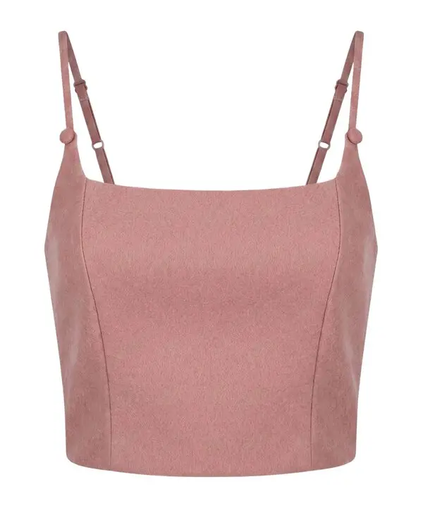 Max Mara Sleeveless Squareneck Cropped Top