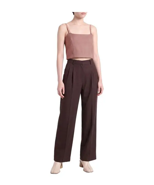 Max Mara Sleeveless Squareneck Cropped Top