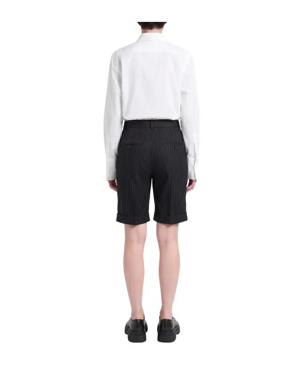 Isabel Marant Étoile Striped Wool Shorts