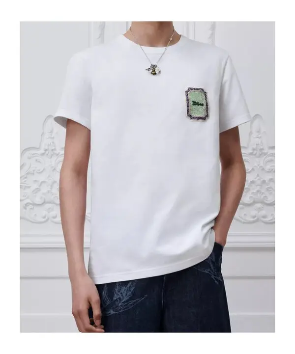 Dior Medaillon T-shirt, Relaxed Fit - White