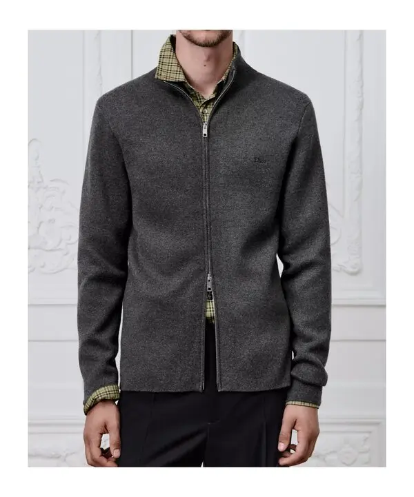 Dior Wool Zip-up Cardigan