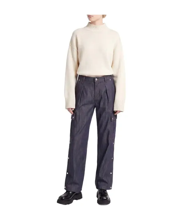 Burberry Dark Denim Cargo Pants