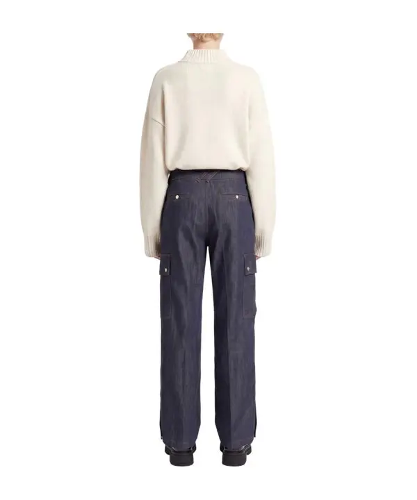 Burberry Dark Denim Cargo Pants