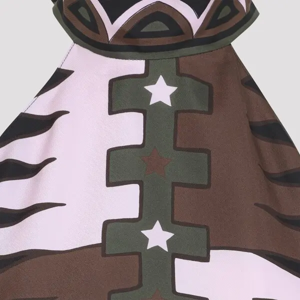 Emilio Pucci Printed Open-back Top