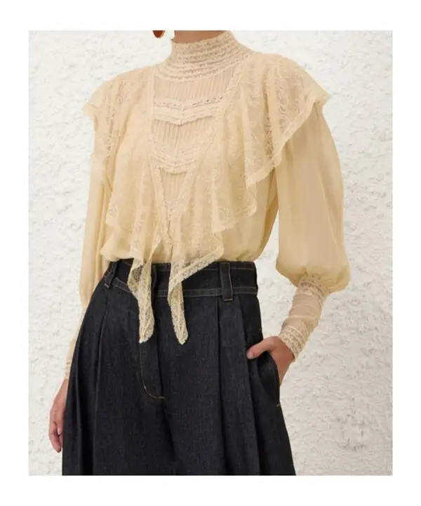Zimmermann Momentum Waterfall Blouse