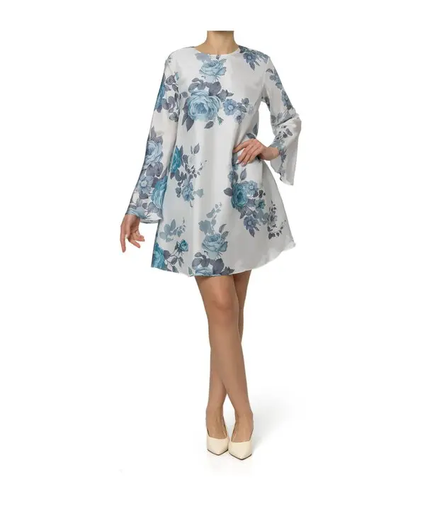 Marella Printed Long-sleeve Dress