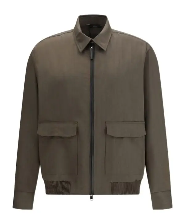 Brioni Zip-up Pocket Detail Jacket