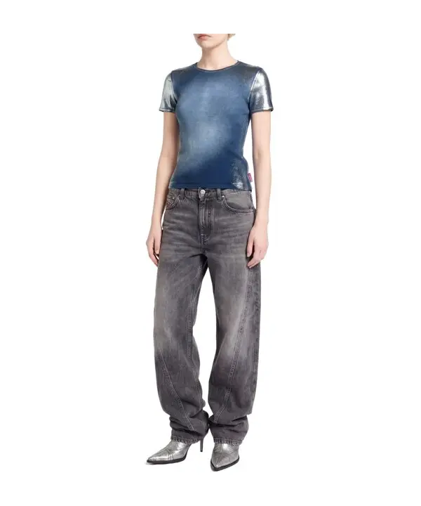 DIESEL® Solid-color Short-sleeved T-shirt