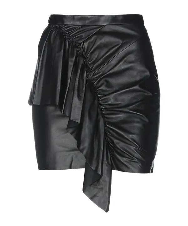 Isabel Marant Étoile Simple Solid-color Leather Skirt