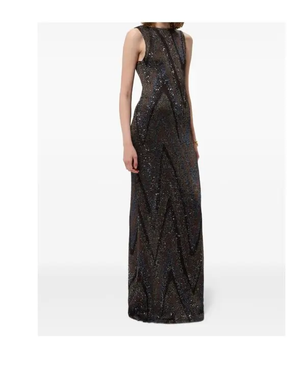 Missoni Sequin-embellished Zigzag-knit Dress