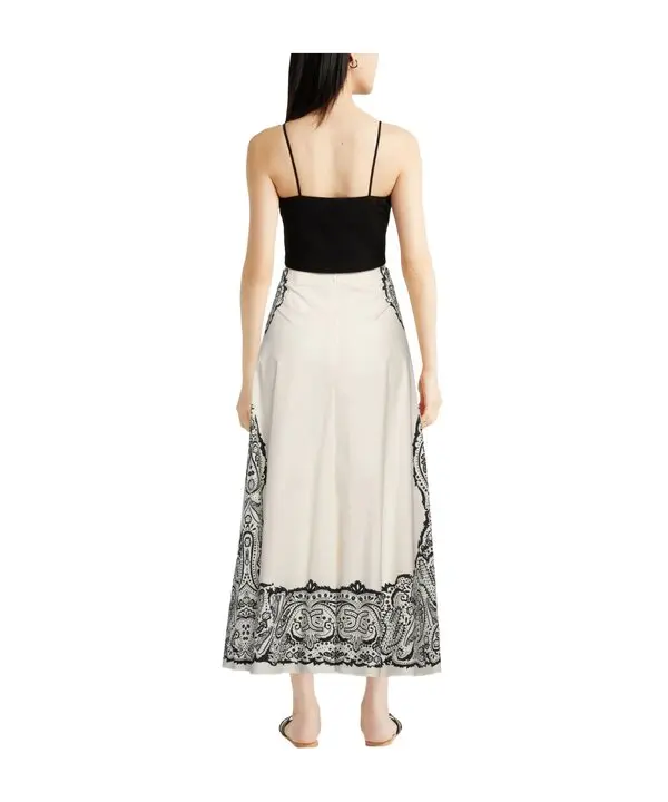 Chloé Patterned Aline Midi Skirt