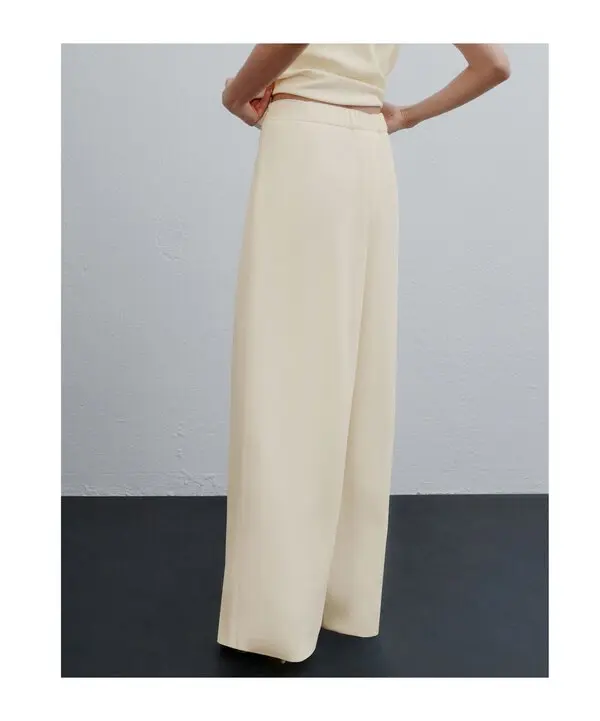 Marella Elastic-waist Knit Casual Trousers