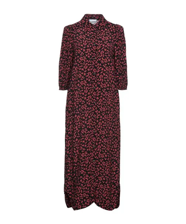 GANNI Floral Print Dress