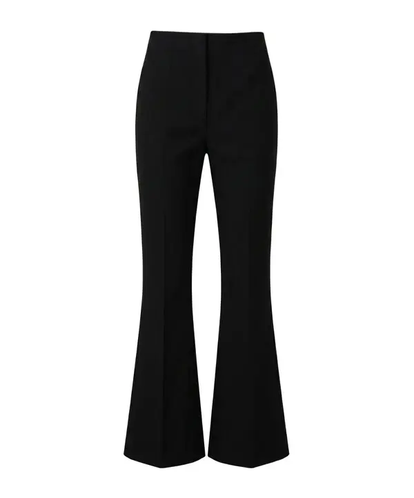 Sportmax Minimal Wool Flared Trousers