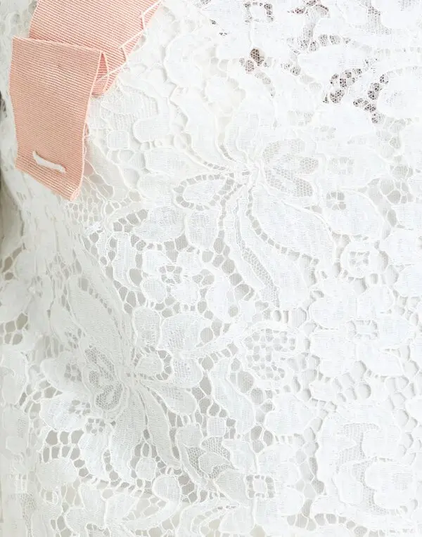 Dolce & Gabbana Solid-color Short-sleeve Lace Top