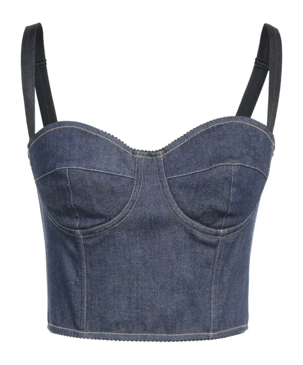 Dolce & Gabbana Simple Denim Top - Blue