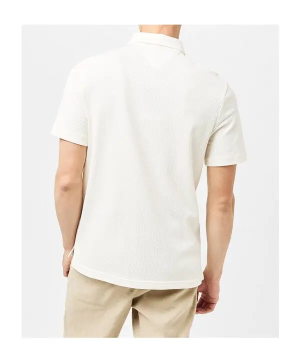 Tommy Hilfiger Offwhite Shortsleeve Collared Shirt