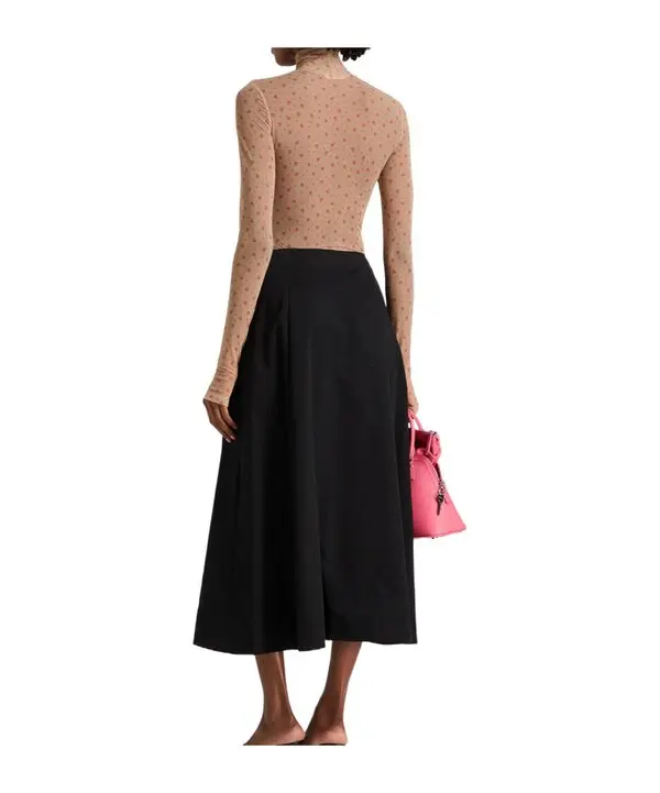 Balenciaga Solid-colored Flare Skirt