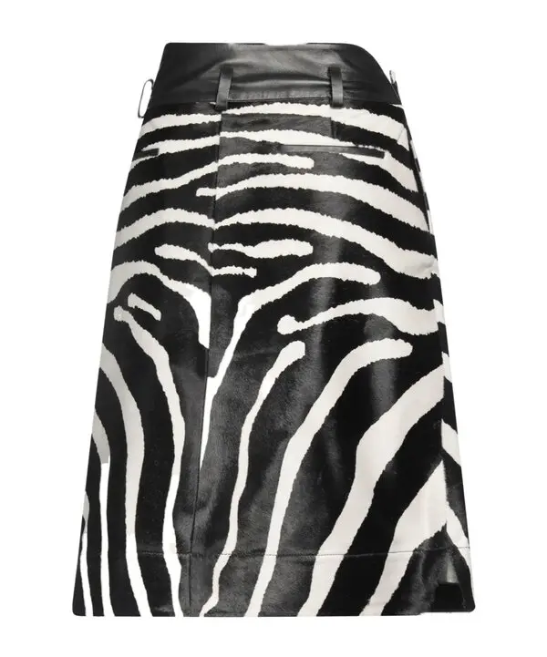 Jacquemus Zebra-print Umbrella Skirt - Black