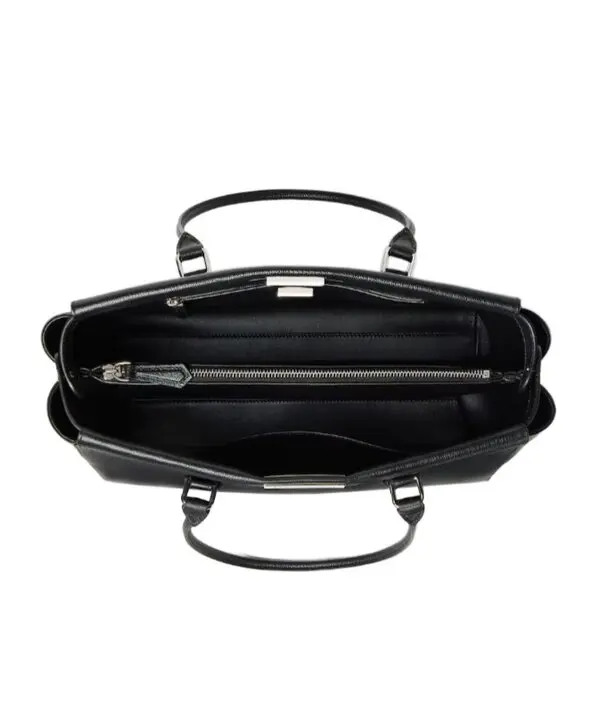 Fendi Peekaboo Tote Small Leather Bag - Black