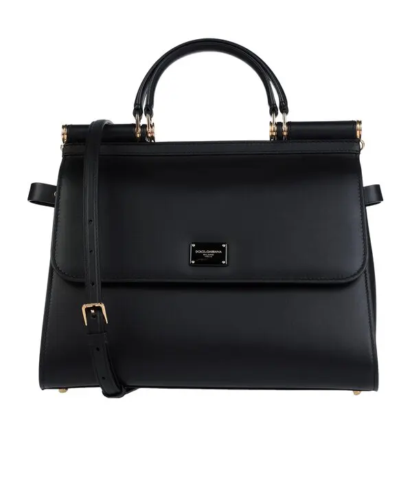Dolce & Gabbana Minimal Largesize Leather Handbag