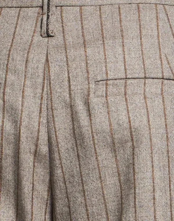 Brunello Cucinelli Oversized Striped Tailored Trousers