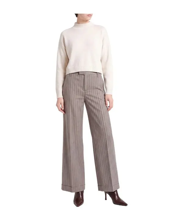 Brunello Cucinelli Oversized Striped Tailored Trousers