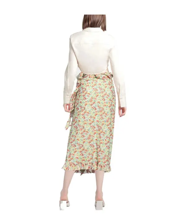 GANNI Floral Tulle Skirt