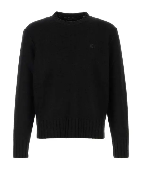 Gucci Logo Embroidered Knitted Jumper