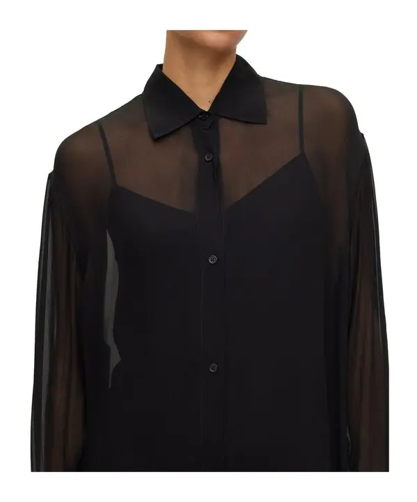 Hugo Boss Sheer Long Shirt Dress