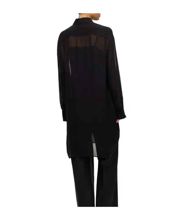 Hugo Boss Sheer Long Shirt Dress