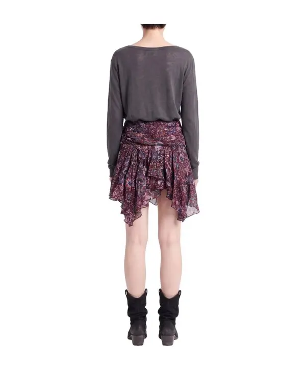 Isabel Marant Étoile Pleated Floral Skirt