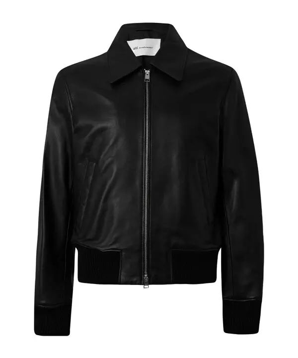 Ralph Lauren Collared Leather Jacket