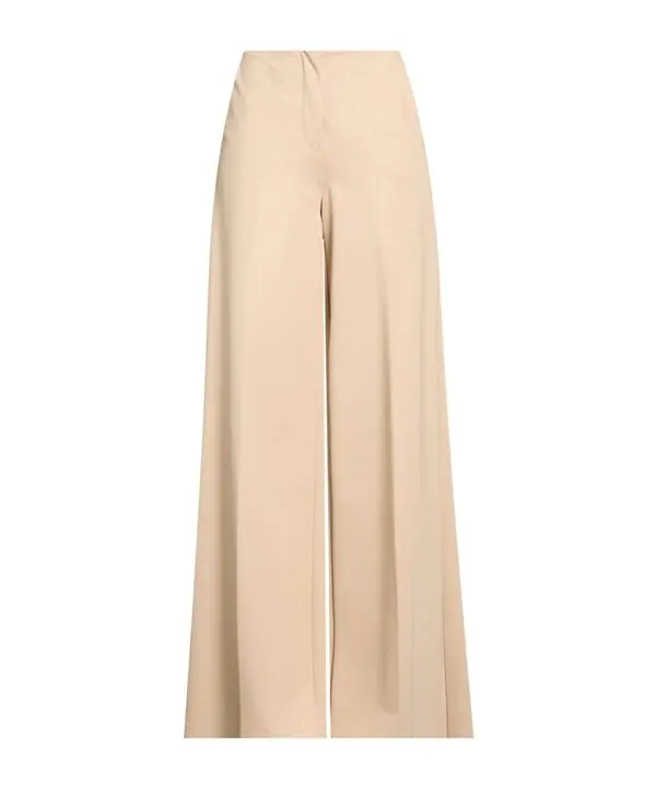 Max Mara Solidcolor Stretch Wideleg Trousers - Nude