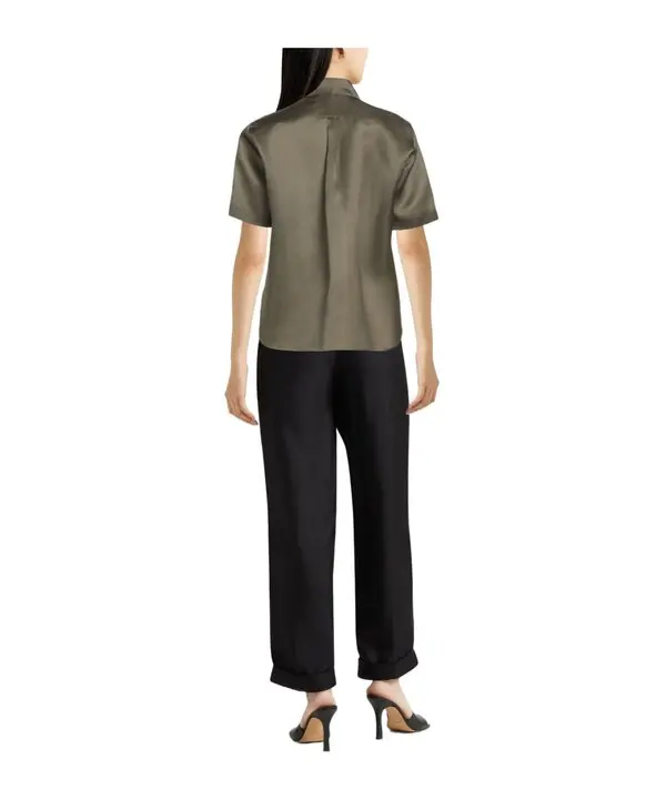 Max Mara Solid-color Short-sleeved Shirt