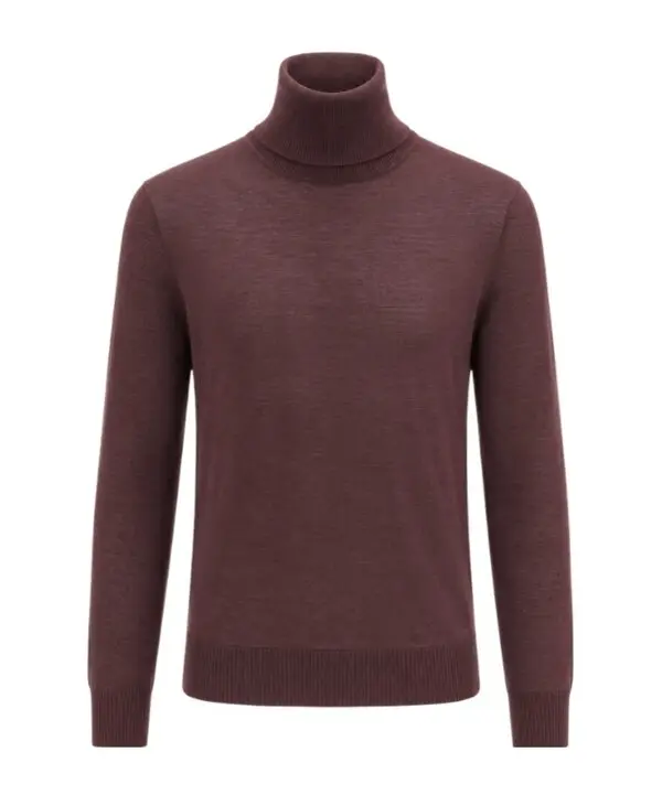 ROBERTO COLLINA Long-sleeve Knit Top - Deep Red